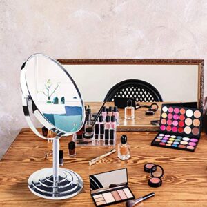 Schliersee Magnifying Vanity Table Mirror Double Sided 7 Inch Swivel 3X Magnification Makeup Standing Mirror