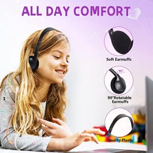 YFSFQS Kids Headphones Bulk 30 Pack for School Students Children Teen Boys Girls, Wholesale Disposable Headphones for Classroom Earphones (Black)