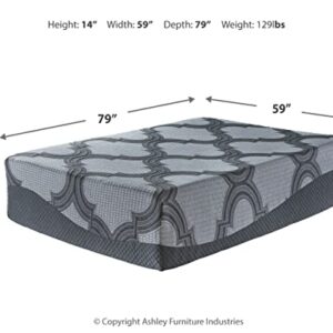 Signature Design by Ashley Queen Size 14 Inch Hybrid Mattress with Cooling Gel Memory Foam and Lumbar Support Form