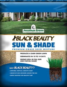 jonathan green 12002 black beauty sun & shade grass seed mixture, 3 lb