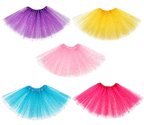 10Pcs Girls Princess Dress up Accessories Tutu Skirt Princess Tiara Crown Set Princess Party Decorations Gifts Party Favors Costume for Girls