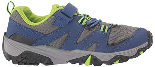 Merrell Trail Quest Hiking Sneaker, Blue/Green, 3 US Unisex Big Kid