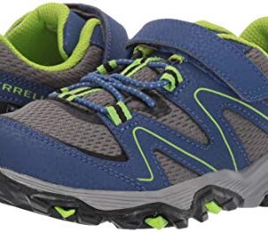 Merrell Trail Quest Hiking Sneaker, Blue/Green, 3 US Unisex Big Kid