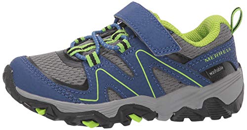 Merrell Trail Quest Hiking Sneaker, Blue/Green, 3 US Unisex Big Kid