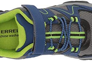 Merrell Trail Quest Hiking Sneaker, Blue/Green, 3 US Unisex Big Kid