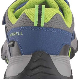 Merrell Trail Quest Hiking Sneaker, Blue/Green, 3 US Unisex Big Kid