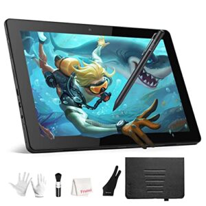 frunsi drawing tablet, standalone drawing tablets with screen, no computer needed, octa-core cpu, 10 inch fhd display, android 12, 4gb/64gb, sd card slot, portable drawing tablets for digital artwork