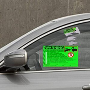 Parking Violation Stickers Notice Parking Violation Stickers Tow Warning You are Illegally Parked Multi Reasons 50 pcs Private Parking Warning Sticker for Car Window Fluorescent Green 5.5X7.5 inch