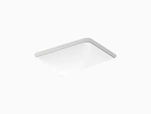 bathroom sink by kohler, undermount bathroom sink, caxton collection, white, k-ec20000-0