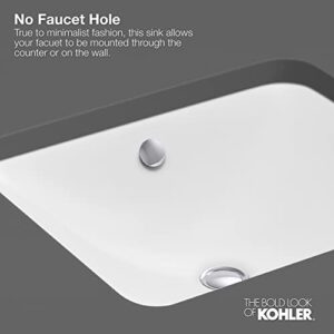 Bathroom Sink by KOHLER, Undermount Bathroom Sink, Caxton Collection, White, K-EC20000-0