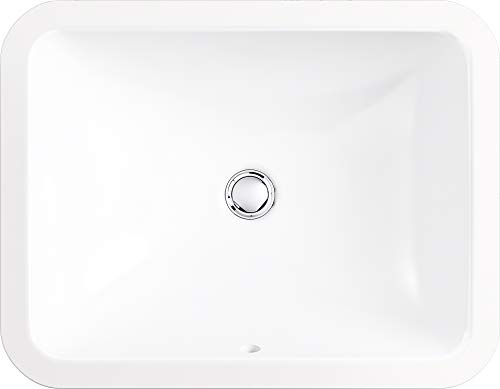 Bathroom Sink by KOHLER, Undermount Bathroom Sink, Caxton Collection, White, K-EC20000-0