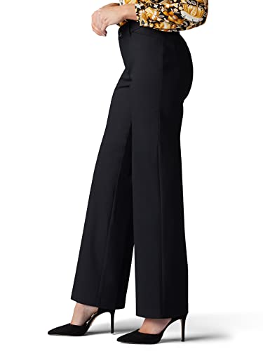 Lee Women's Ultra Lux Comfort with Flex Motion Trouser Pant Black 18 Medium