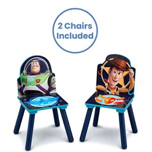 Delta Children Kids Table and Chair Set With Storage (2 Chairs Included) - Ideal for Arts & Crafts, Snack Time, Homeschooling, Homework & More, Disney/Pixar Toy Story 4