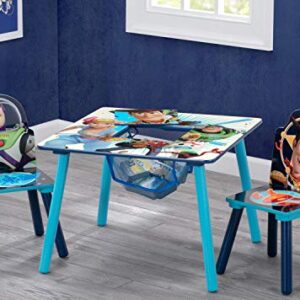 Delta Children Kids Table and Chair Set With Storage (2 Chairs Included) - Ideal for Arts & Crafts, Snack Time, Homeschooling, Homework & More, Disney/Pixar Toy Story 4