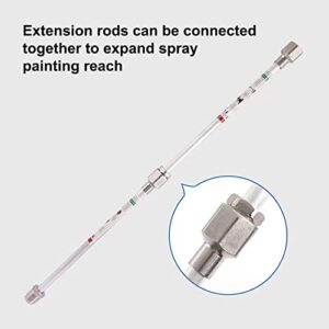 Extension Rod for Sprayer Airless Nozzle Extension Spray Gun Paint 2Pcs x 30CM (11.8Inch)