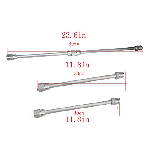 Extension Rod for Sprayer Airless Nozzle Extension Spray Gun Paint 2Pcs x 30CM (11.8Inch)