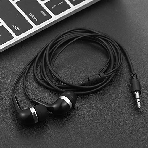 Hongzan 100 Pack Classroom Earbuds Bulk for School Kids Children, Wholesale Durable Earphones Class Set Headphones for Students (Black)