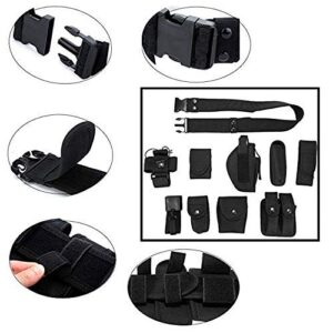 Fbest Modular Tactical Belt Duty Belt Police Security Law Enforcement Military Duty Utility Belt with Pouches Holster Gear