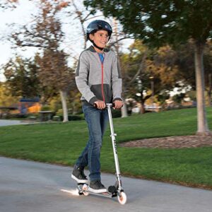 Razor Spark Ultra Kick Scooter for Kids Ages 8+ - Ultra Bright LED Wheels, Rear-fender brake, Adjustable Handlebars, For Riders up to 143 lbs