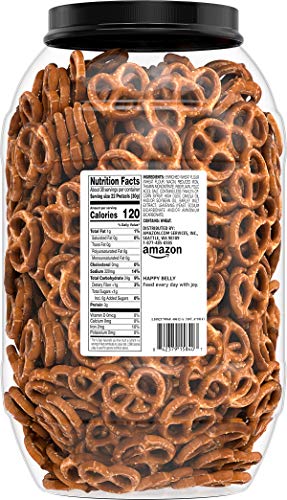 Amazon Brand - Happy Belly Mini Twist Pretzels, 2.5 Pound (Pack of 1)