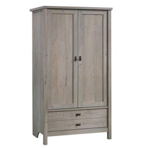 sauder cottage road armoire, l: 32.44" x w: 21.73" x h: 59.17", mystic oak finish