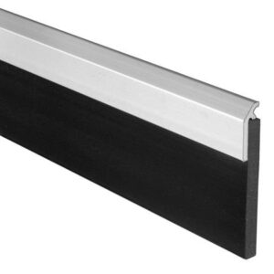 door sweep, anodized aluminum, 48 in