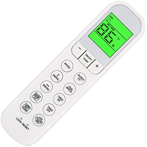 Replacement Remote Control for Midea ComfortStar FrigidaireAC Cooper&Hunter AC Air Conditioner RG36B/BGE RG36F/BGEF RG36A/BGEF-AR3 RG36B/BGCE RG36Y1/BGCEFU2 RG36F1/BGEFU1 RG36B4(B)/BGE RG36B2/BGEF