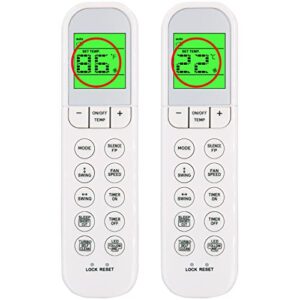 Replacement Remote Control for Midea ComfortStar FrigidaireAC Cooper&Hunter AC Air Conditioner RG36B/BGE RG36F/BGEF RG36A/BGEF-AR3 RG36B/BGCE RG36Y1/BGCEFU2 RG36F1/BGEFU1 RG36B4(B)/BGE RG36B2/BGEF