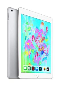 apple ipad 9.7 inches (early 2018) 32gb, wifi + 4g lte - silver (renewed)