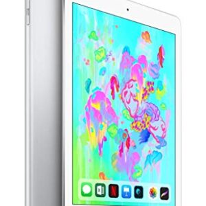 Apple iPad 9.7 inches (Early 2018) 32GB, WiFi + 4G LTE - Silver (Renewed)