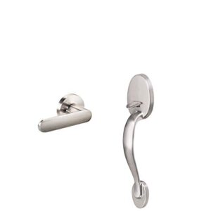 yale security d7809n5kn01 jamestown kincaid interior lever, satin nickel passage handleset, satin nickel