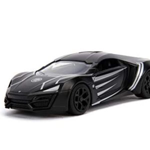 Jada Toys Metals Die-Cast Avengers W Motors Lykan HyperSport, 1:32 Scale Die-Cast Vehicle Black (JA30302)