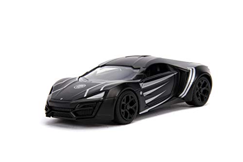 Jada Toys Metals Die-Cast Avengers W Motors Lykan HyperSport, 1:32 Scale Die-Cast Vehicle Black (JA30302)