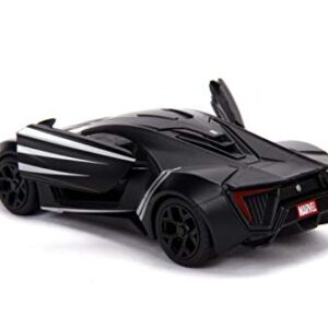 Jada Toys Metals Die-Cast Avengers W Motors Lykan HyperSport, 1:32 Scale Die-Cast Vehicle Black (JA30302)