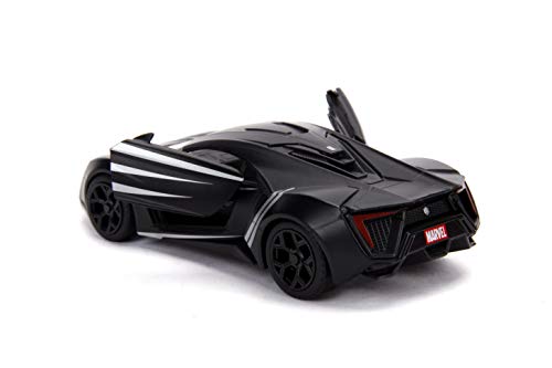 Jada Toys Metals Die-Cast Avengers W Motors Lykan HyperSport, 1:32 Scale Die-Cast Vehicle Black (JA30302)