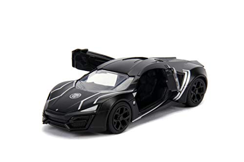 Jada Toys Metals Die-Cast Avengers W Motors Lykan HyperSport, 1:32 Scale Die-Cast Vehicle Black (JA30302)