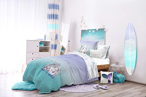 Jay Franco Disney The Little Mermaid Make A Splash 7 Piece Full Bed Set - Includes Comforter & Sheet Set - Bedding Features Ariel - Super Soft Fade Resistant Microfiber - (Official Dinsey Product)…