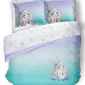 Jay Franco Disney The Little Mermaid Make A Splash 7 Piece Full Bed Set - Includes Comforter & Sheet Set - Bedding Features Ariel - Super Soft Fade Resistant Microfiber - (Official Dinsey Product)…