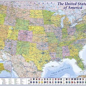 XXL USA Map Premium Poster Giant America Map with all States 55" x 39" MAPS IN MINUTESÙ (55"x39")