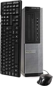 dell optiplex 7010 desktop computer - intel core i7 up to 3.8ghz max turbo frequency, 16gb ddr3, new 1tb ssd, windows 10 pro 64-bit, wifi, usb 3.0, dvdrw, 2x display port (renewed)