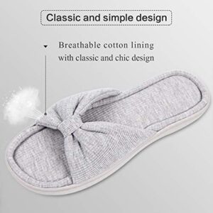 Caramella Bubble Womens Memory Foam Open Toe Slip on Summer Sandal Slippers Grey