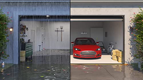 2" High Garage Door Flood Barrier Threshold Kit ‘GARADAM’ (10'3") | Flexible PVC | Complete Kit Includes 2 Adhesives | GaraDry