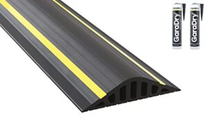 2" high garage door flood barrier threshold kit ‘garadam’ (10'3") | flexible pvc | complete kit includes 2 adhesives | garadry