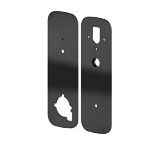 Lockly PGA006MB Deadbolt Cover Plate Accessory for Lockly Latch Smart Locks, Rust-Proof Stainless Steel for Door Lock Hole Filler Plate (Matte Black)