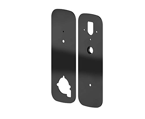 Lockly PGA006MB Deadbolt Cover Plate Accessory for Lockly Latch Smart Locks, Rust-Proof Stainless Steel for Door Lock Hole Filler Plate (Matte Black)