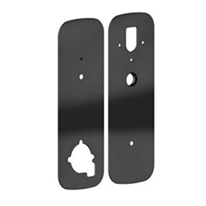 Lockly PGA006MB Deadbolt Cover Plate Accessory for Lockly Latch Smart Locks, Rust-Proof Stainless Steel for Door Lock Hole Filler Plate (Matte Black)