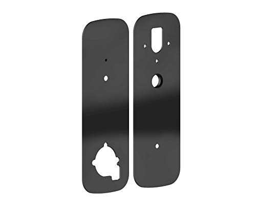 Lockly PGA006MB Deadbolt Cover Plate Accessory for Lockly Latch Smart Locks, Rust-Proof Stainless Steel for Door Lock Hole Filler Plate (Matte Black)