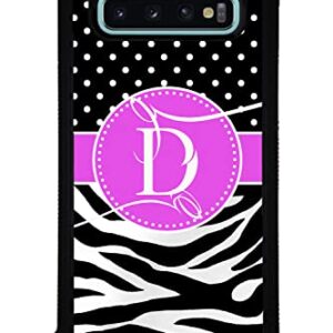 Zebra Dot Personalized Black Rubber Phone Case Compatible With Samsung Galaxy S23, S23+, S23 Ultra, S22, S22+, S22 Ultra, S21 FE, S21, S21+, S21 Ultra, S20 FE, S20 + Ultra, Note 20 Ultra,S10 S10e S10+