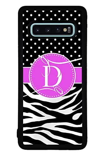 Zebra Dot Personalized Black Rubber Phone Case Compatible With Samsung Galaxy S23, S23+, S23 Ultra, S22, S22+, S22 Ultra, S21 FE, S21, S21+, S21 Ultra, S20 FE, S20 + Ultra, Note 20 Ultra,S10 S10e S10+