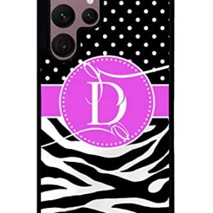 Zebra Dot Personalized Black Rubber Phone Case Compatible With Samsung Galaxy S23, S23+, S23 Ultra, S22, S22+, S22 Ultra, S21 FE, S21, S21+, S21 Ultra, S20 FE, S20 + Ultra, Note 20 Ultra,S10 S10e S10+